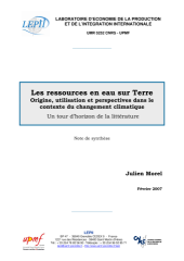 Les ressources en eau sur Terre : origine, utilisation et perspectives ...