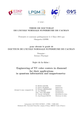Engineering of NV color centers in diamond for their applications in ...
