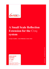 A Small Scale Reflection Extension for the Coq system - Inria ...