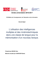 L’utilisation des intelligences multiples et des mnémotechniques dans ...