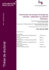 Transmission dynamique d'énergie par induction : application au véhicule électrique - TEL ...
