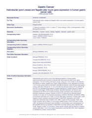 Helicobacter pylori urease and flagellin alter mucin gene expression in ...