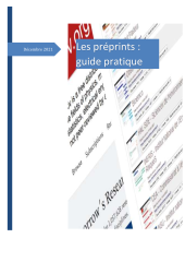 Les préprints : guide pratique - Archive ouverte HAL
