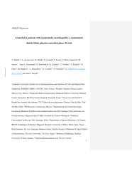 Aramchol in patients with nonalcoholic steatohepatitis: a randomized ...