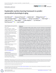 Explainable machine learning framework to predict personalized ...