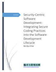Security-Centric Software Development: Integrating Secure Coding ...
