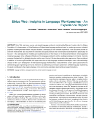Sirius Web: Insights in Language Workbenches - An Experience Report ...