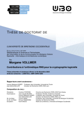 Contributions à l'arithmétique RNS pour la cryptographie logicielle ...