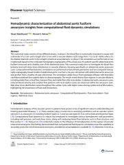 Hemodynamic characterization of abdominal aortic fusiform aneurysm ...