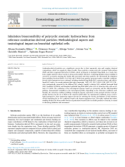 Inhalation bioaccessibility of polycyclic aromatic hydrocarbons from ...