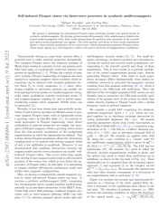 Self-induced Floquet states via three-wave processes in synthetic ...