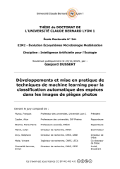 Development and application of machine learning techniques for ...