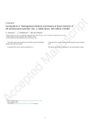 Corrigendum to “Homogenized elasticity and domain of linear elasticity ...