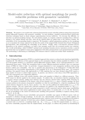Model-order reduction with optimal morphings for poorly reducible ...