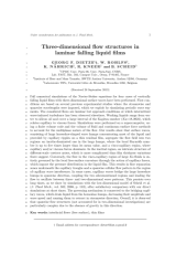 Three-dimensional flow structures in laminar falling liquid films ...