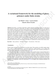 A variational framework for the modeling of glassy polymers under ...