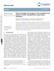 Role of Nitrogen and Oxygen in the nucleation and growth of Silver ...