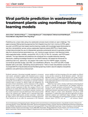 Viral particle prediction in wastewater treatment plants using ...