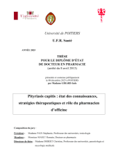 Pityriasis capitis : état des connaissances, stratégies thérapeutiques ...