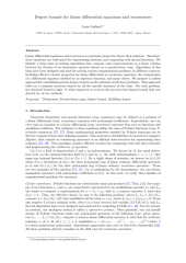 Degree bounds for linear differential equations and recurrences ...