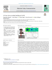 A X-ray view on solutal melting in Cu-Pd - Université de Lorraine
