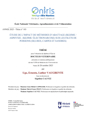 Étude de l'impact de méthodes d'abattage (lkeijme/Asphyxie ; lkeijme ...