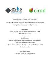 Analysis of the genomic structures of several strains of the fungal ...
