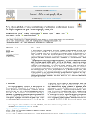 New silicon phthalocyanine-containing polysiloxanes as stationary ...