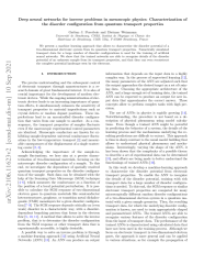 Deep neural networks for inverse problems in mesoscopic physics ...