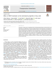 Effect of MICP treatment on the mechanical properties of clay soils ...
