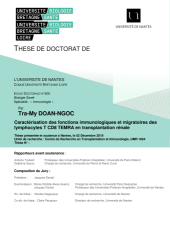 Caractérisation des fonctions immunologiques et migratoires des ...